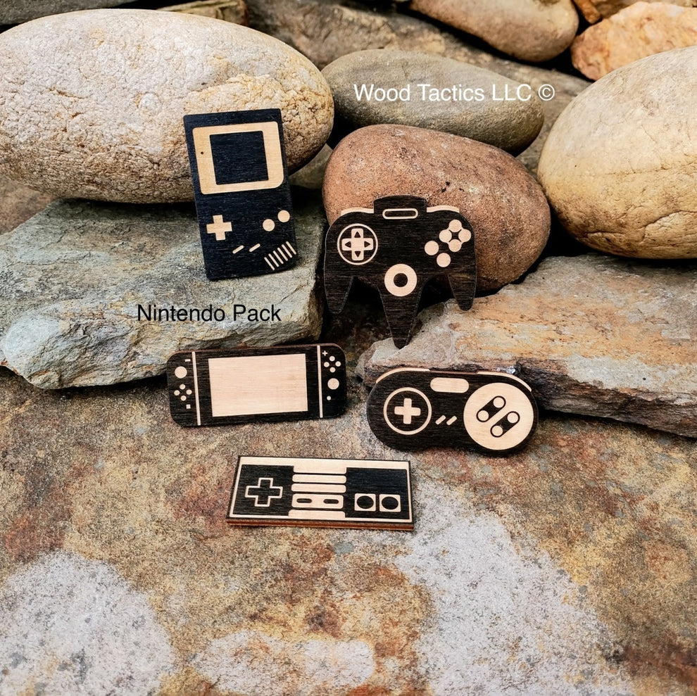 Video Game Controller Magnets – 3" In Size – Wood Tactics